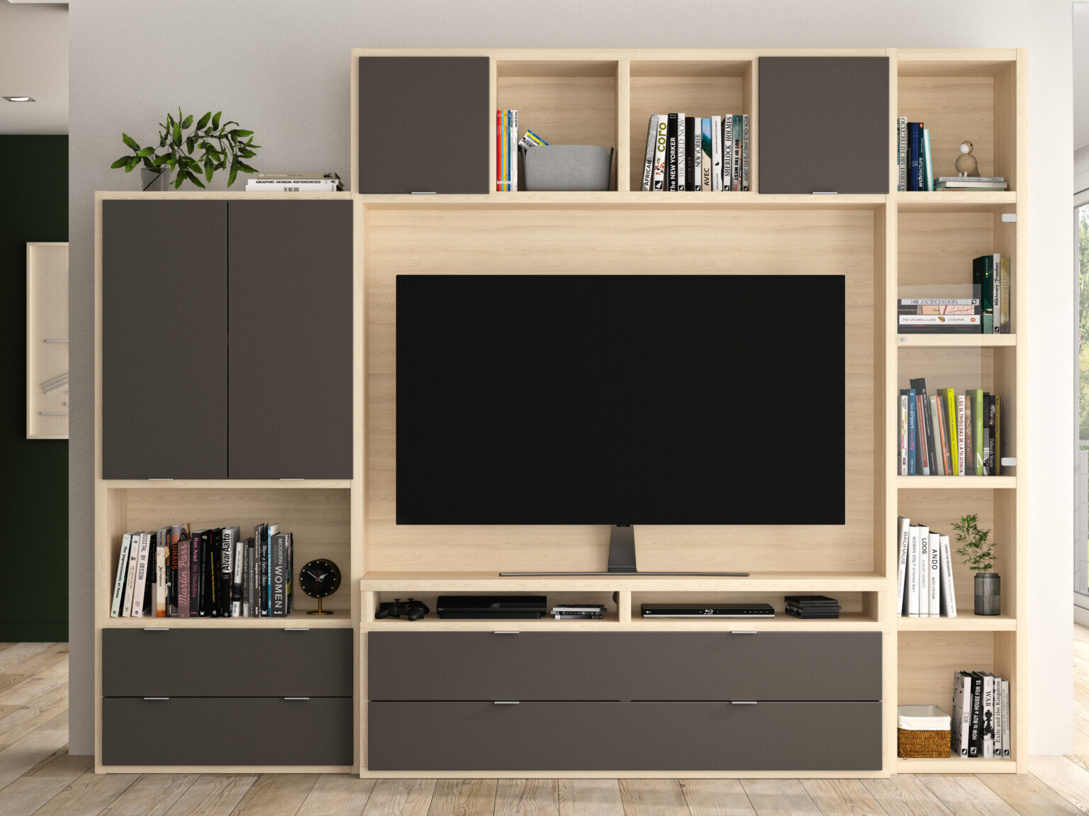 Composition TV personnalisable MANHATTAN - Le Géant du Meuble