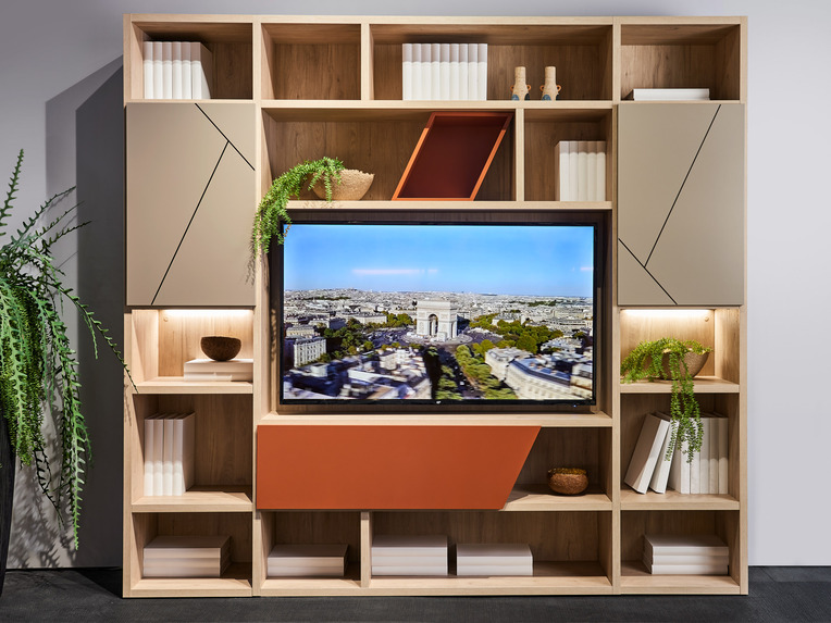 Composition TV personnalisable OBLIK - Le Géant du Meuble